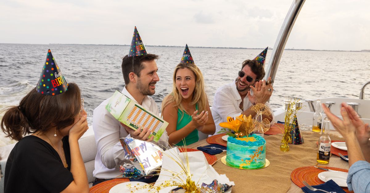 Private Birthday Yacht Charters in Tampa Bay | Luxury Boat Party for 12